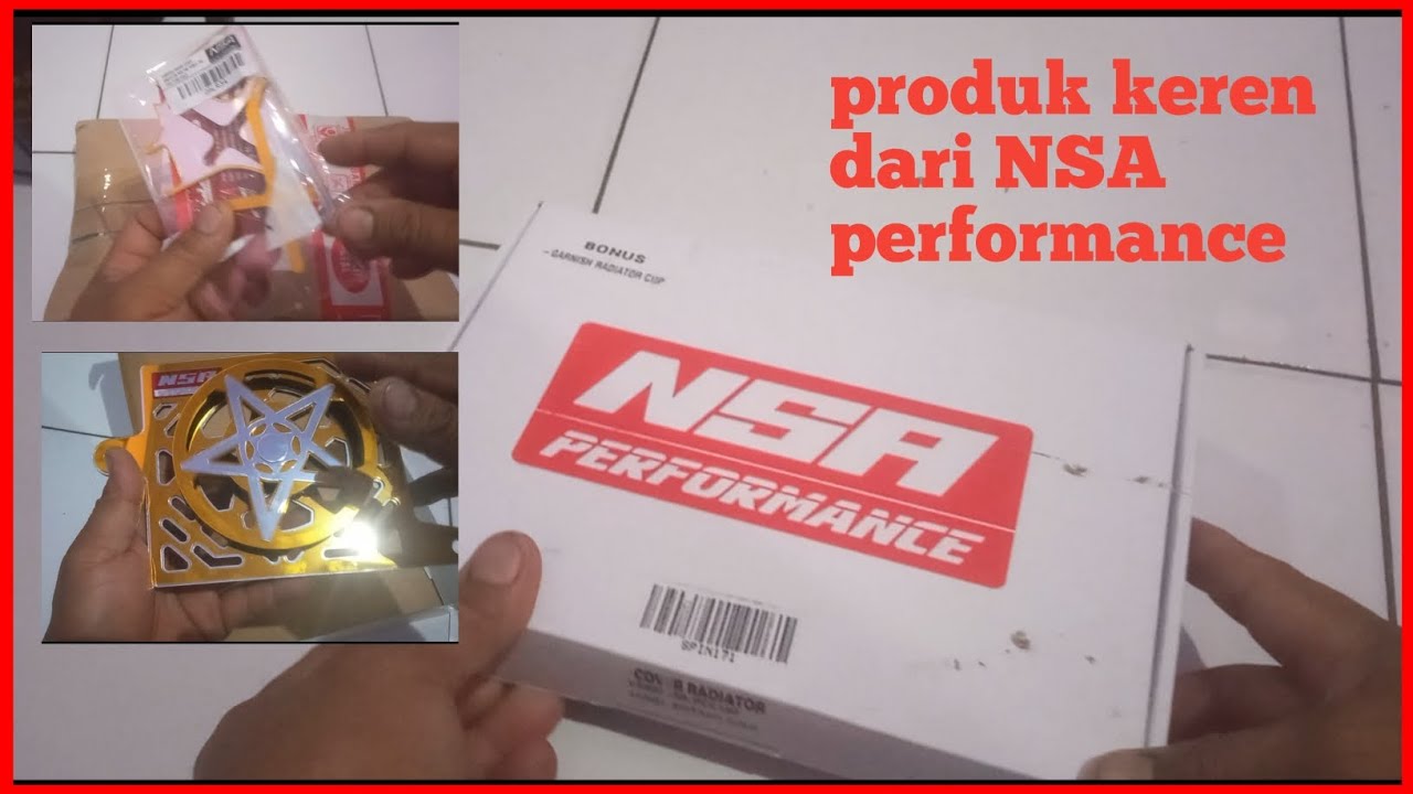 produk baru NSA performance cover radiator spiner bintang terbaru - YouTube