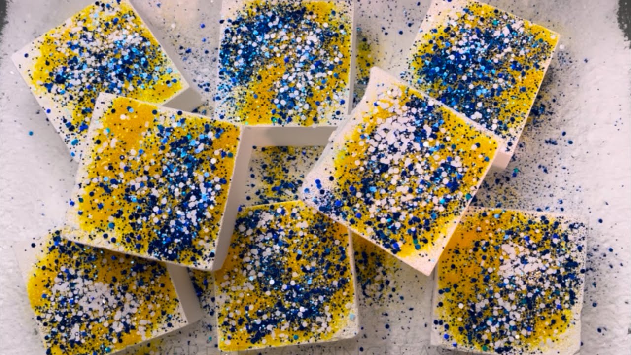 PJ Texture Surprise Crush 💛💙 Gym Chalk ASMR Satisfying Sounds - YouTube