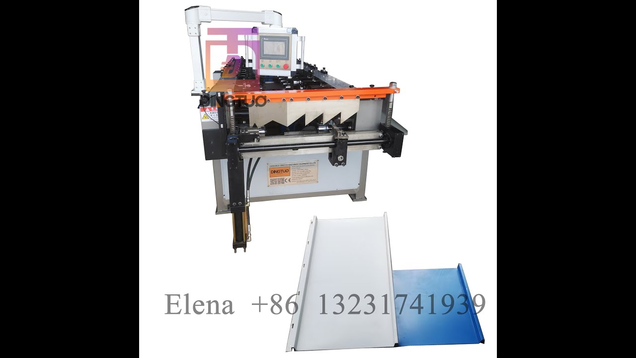 portable adjustable snap lock roll forming machine - YouTube