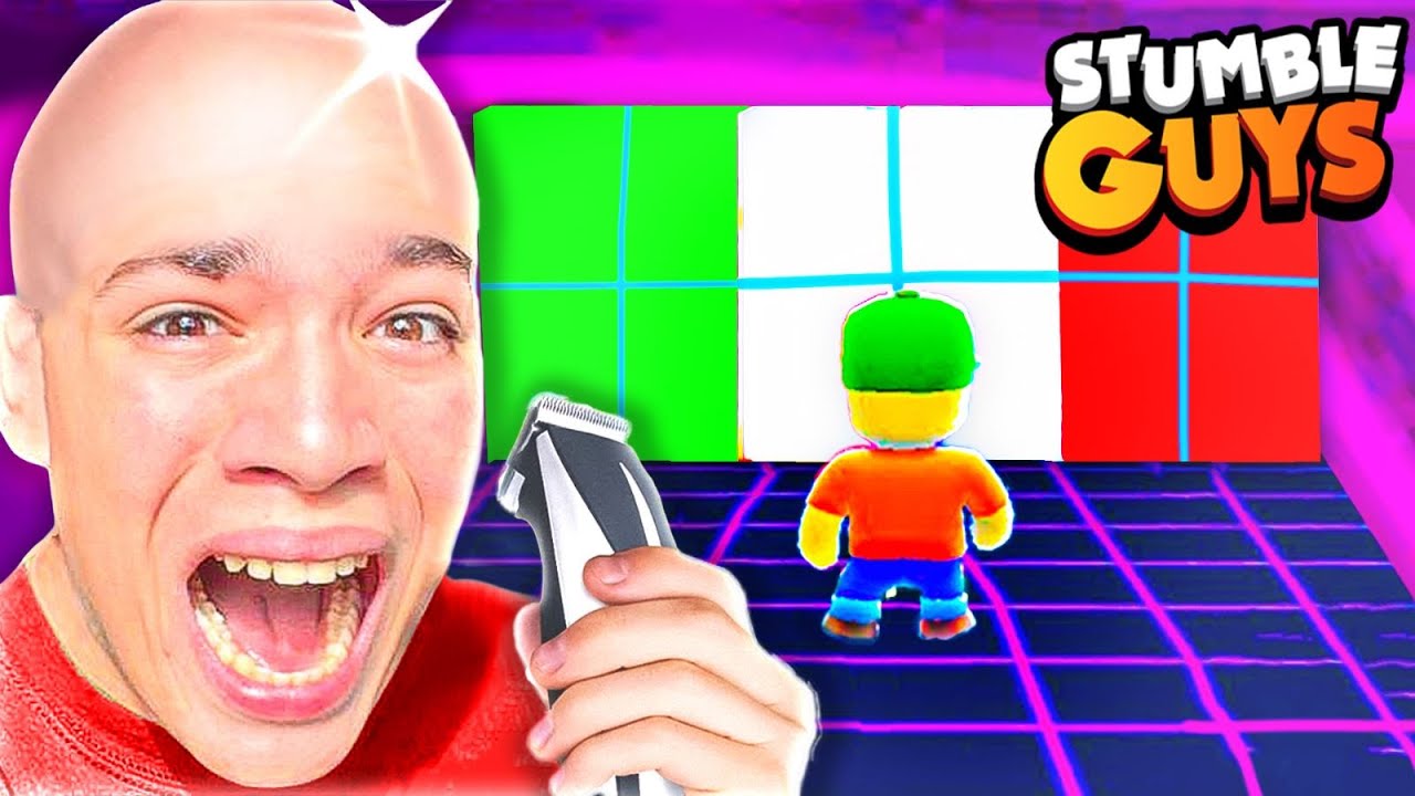 SE TOCCO i COLORI dell' ITALIA MI TAGLIO i CAPELLI su STUMBLE GUYS!🟢⚪️🔴 ...