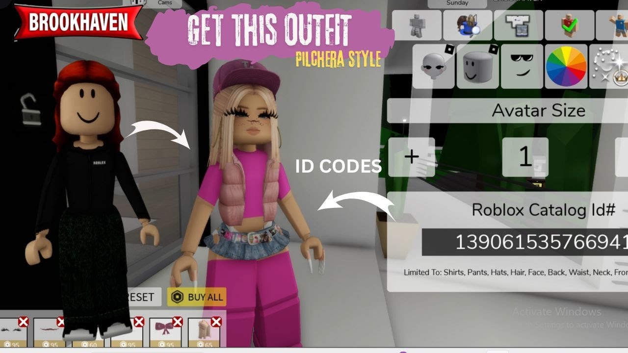 💖 HOT PINK PILCHERA OUTFIT That Will Make You POP in Brookhaven! 💅 (ID ...