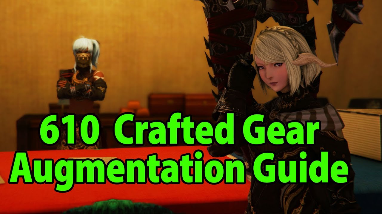 How to augment Rinascita Crafted Gear in 6.3 ? | #FFXIV - YouTube