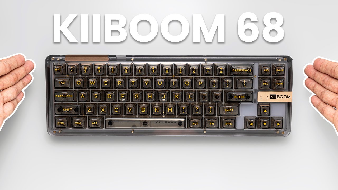 KiiBOOM 68 Transparent Clear Black - 65% Mechanical Keyboard Unboxing ...