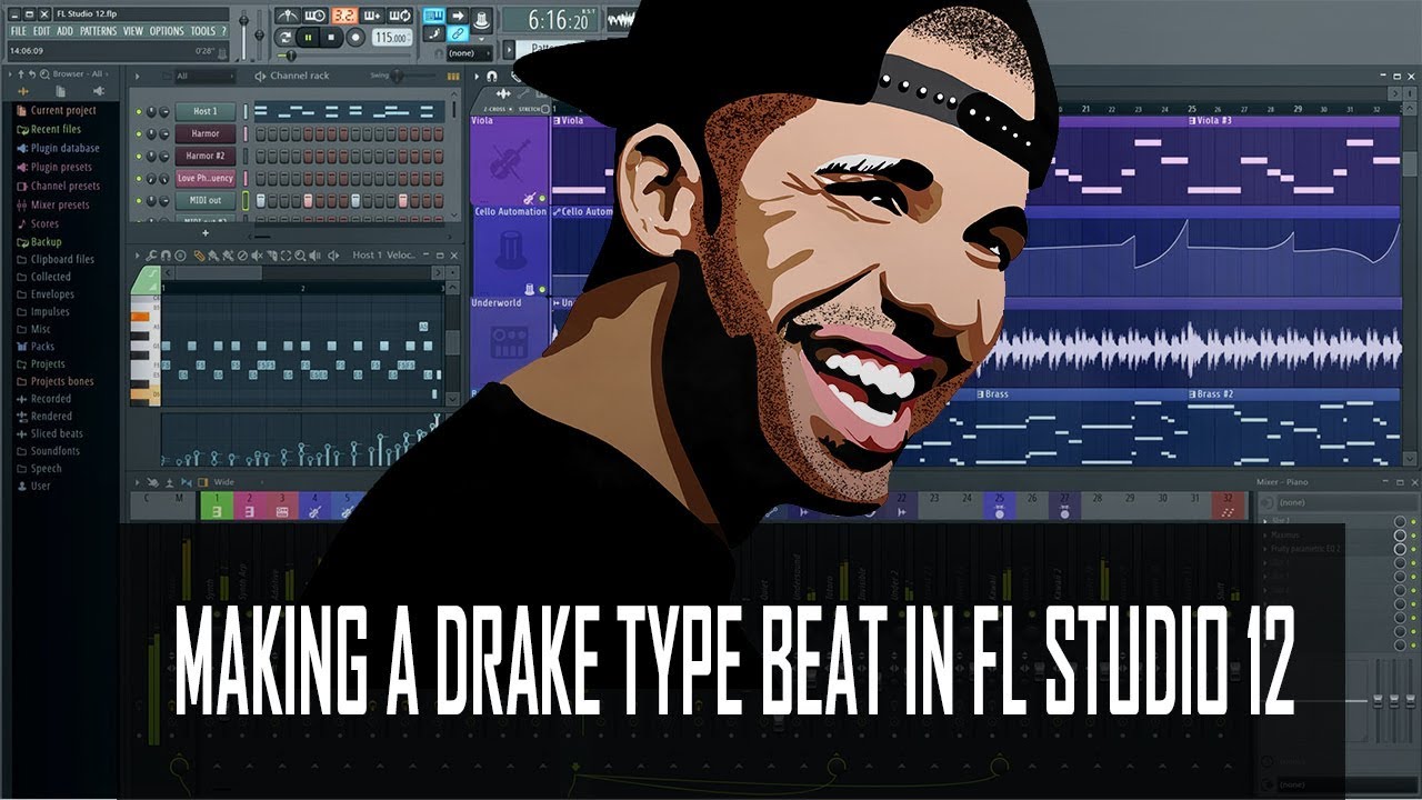 HOW TO MAKE A DRAKE TYPE BEAT EASY AND FAST IN 2018 USING FL STUDIO 12 ...