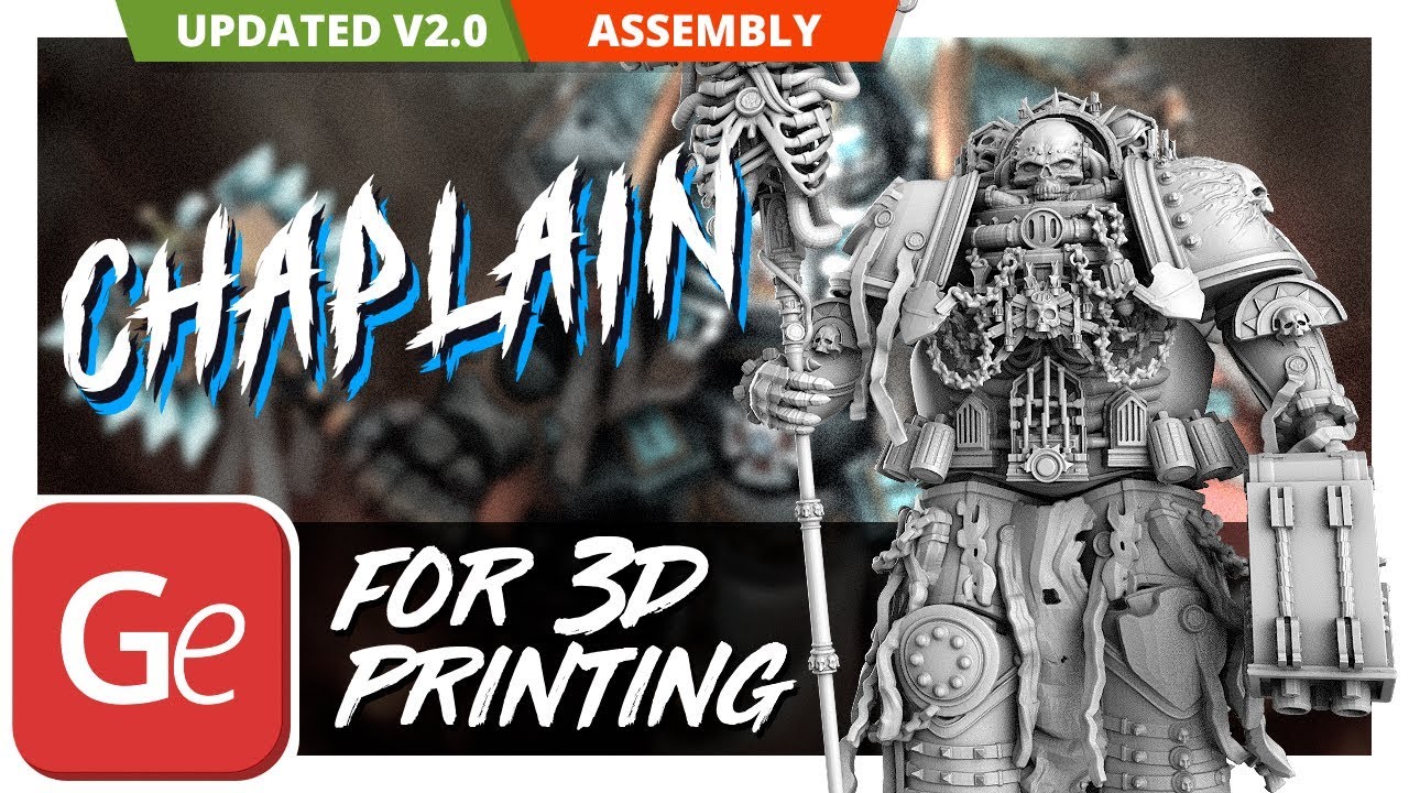 Chaplain 3D Printing Figurine | Assembly by Gambody - YouTube