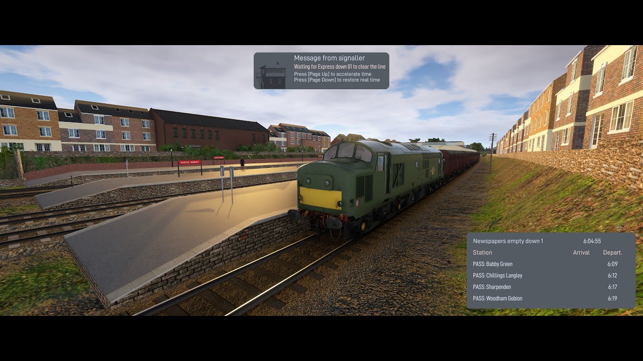 Diesel rail car simulator Class 37 - YouTube