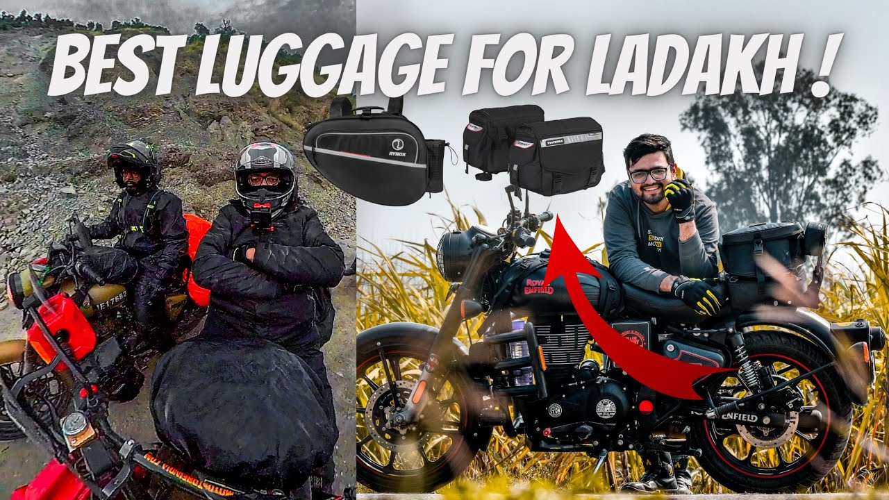 MY LUGGAGE SETUP EXPLAINED FOR LADAKH 2023 | Best Saddle & Tank Bags ...