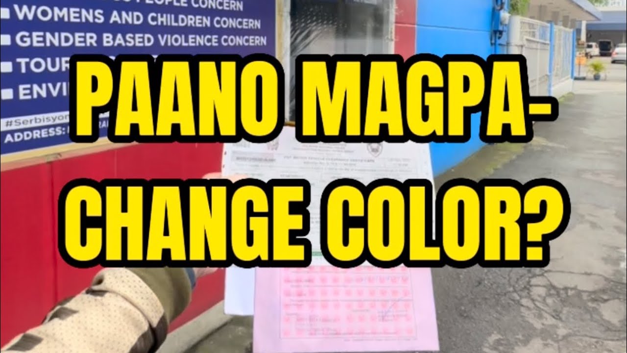 How to process Change Color, HPG Clearance, LTO ORCR update - YouTube