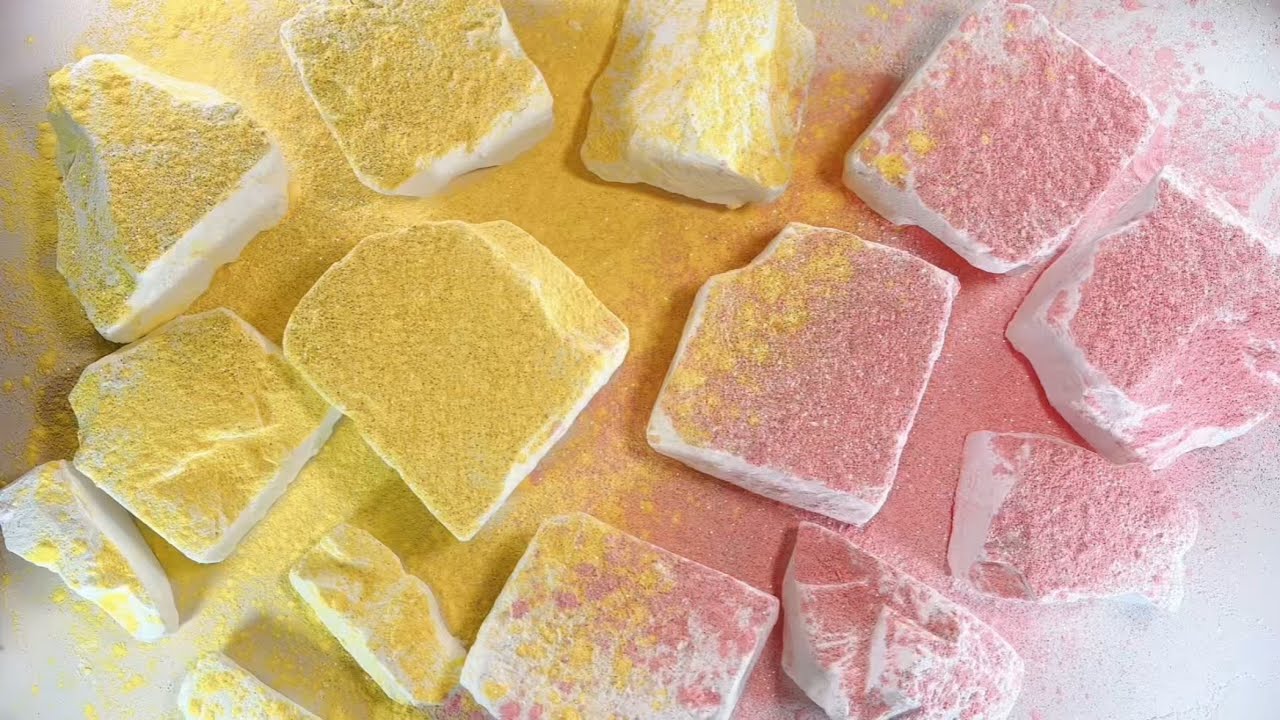ASMR🥳Holiday~Crispy JUMBO&Two-Color Powder | Gym Chalk ASMR | Crush ...