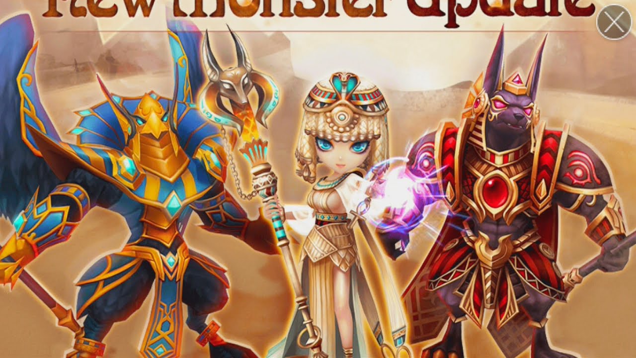 Summoners War: Ancient Egypt Monsters - YouTube