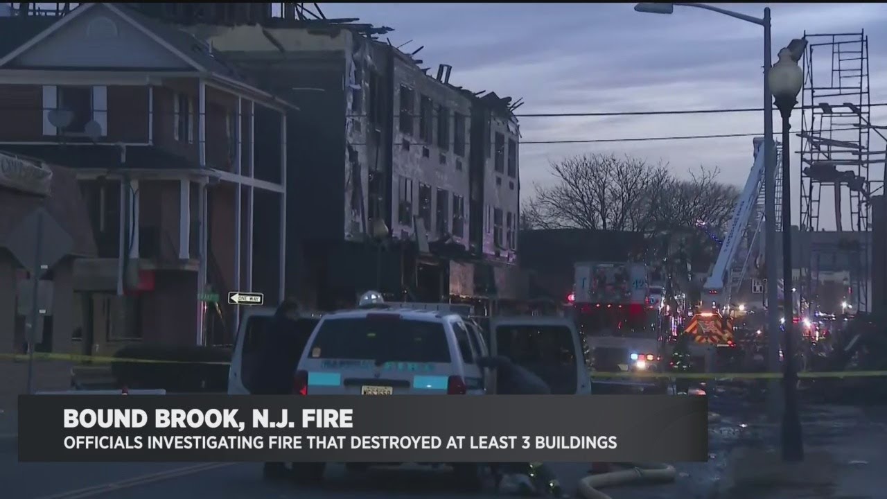 Several Buildings Destroyed In Bound Brook - YouTube