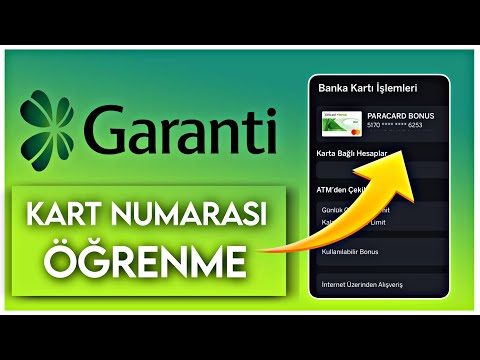 Garanti Bankası Kart Numarası Nerede Yazar (ÇOK BASİT)