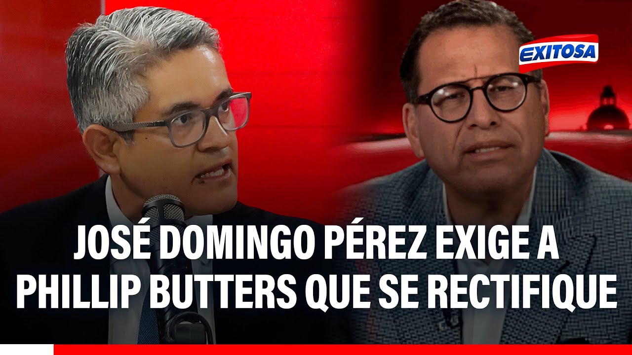 🔴🔵 José Domingo Pérez exige a Phillip Butters que se rectifique - YouTube