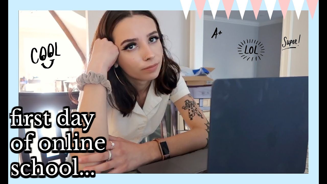 first day of online school (university/college) - YouTube