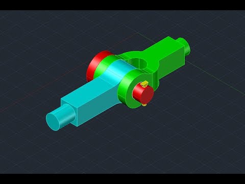 Knuckle Joint in 3D/ AutoCAD 3D drawings/ Basic 3D drawings in AutoCAD ...