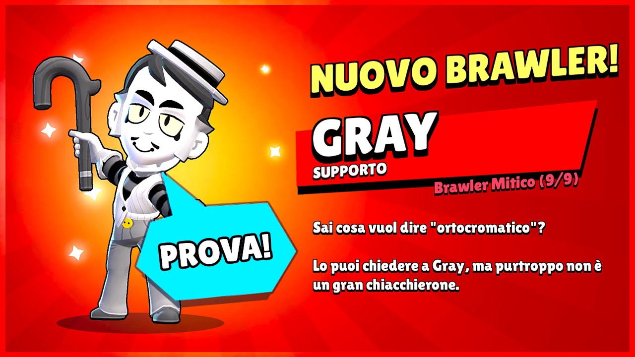 PROVO il NUOVO BRAWLER: GRAY! | Brawl Stars ITA - YouTube