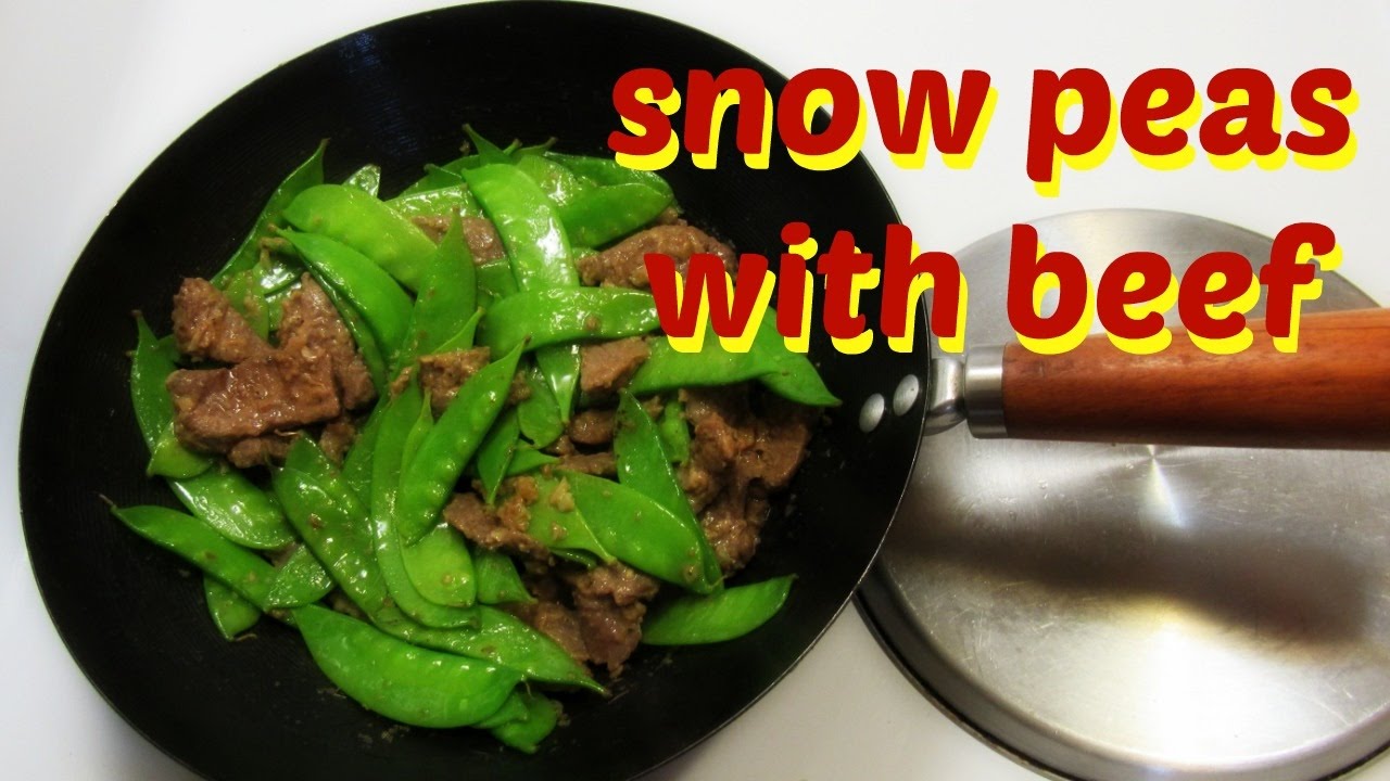Snow peas with Beef, sugar pea, chinese pea, Chinese style I Lorentix ...