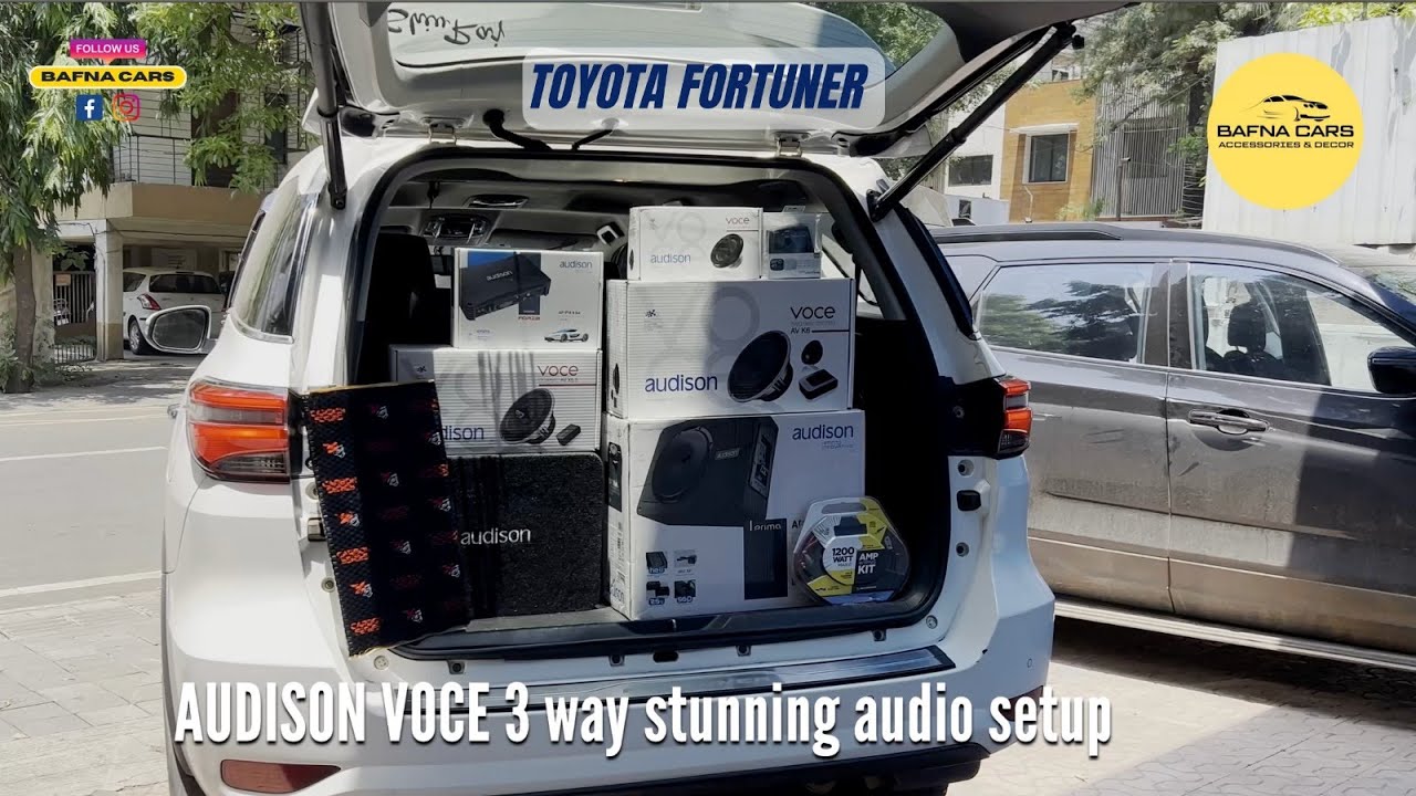 Toyota fortuner stunning Audison 3 way active setup ! - YouTube