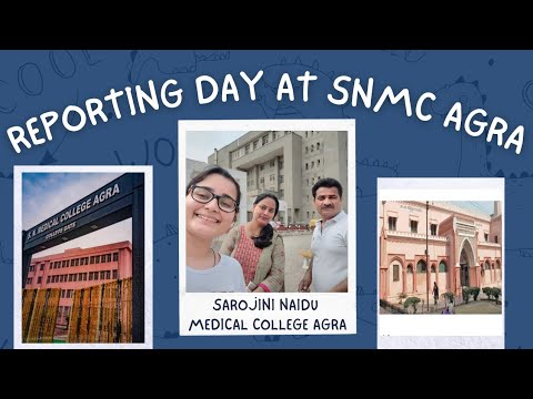 mini vlog on reporting at my medical College 😍 SNMC AGRA 😎 #mbbs # ...