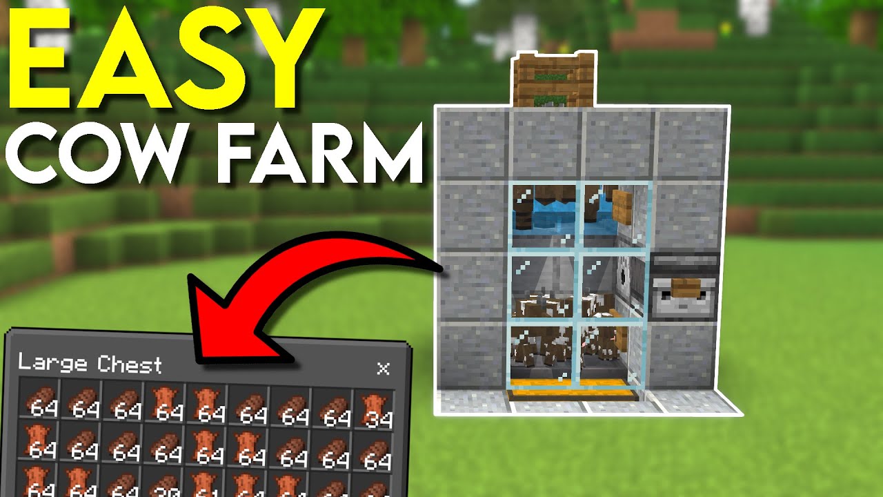 IMPROVED Cow Farm Minecraft Bedrock 1 19 MCPE YouTube improved-cow-farm-minecraft-bedrock-1-19-mcpe-youtube