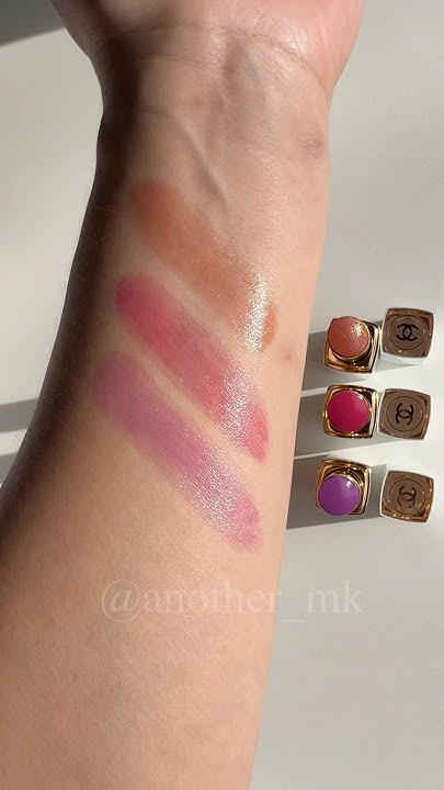 CHANEL || Rouge Coco Baume Swatches (Spring 2025) - Honey Bliss, Raspberry Kiss, Charming Lilac ...