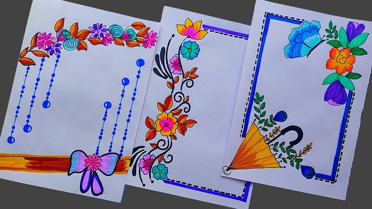 Simple Border Design for Notebook/How To Design Assignment Front Page ...