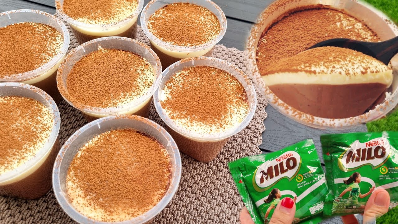 MILO DIJADIIN PUDING ENAK BANGET | PUDING MILO KEJU | MILO CHEESE ...