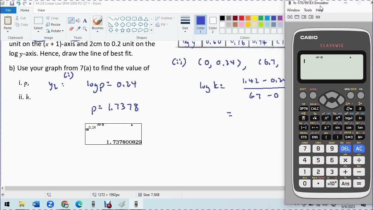 F4 C6 Linear Law SPM 2006 P2 Q7 - YouTube