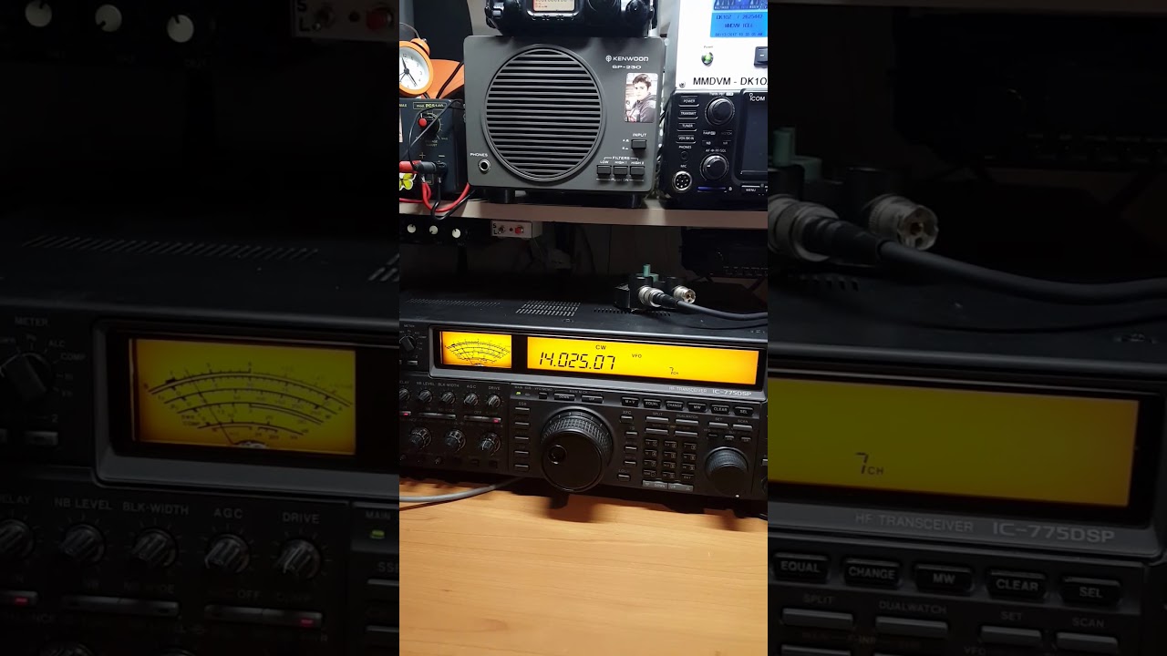 IC-775DSP IN CW - YouTube