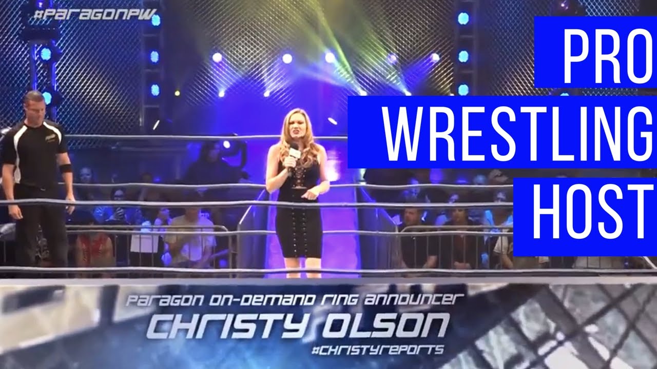 PRO WRESTLING REPORTER, HOST & ANNOUNCER CHRISTY OLSON | 2019 - YouTube