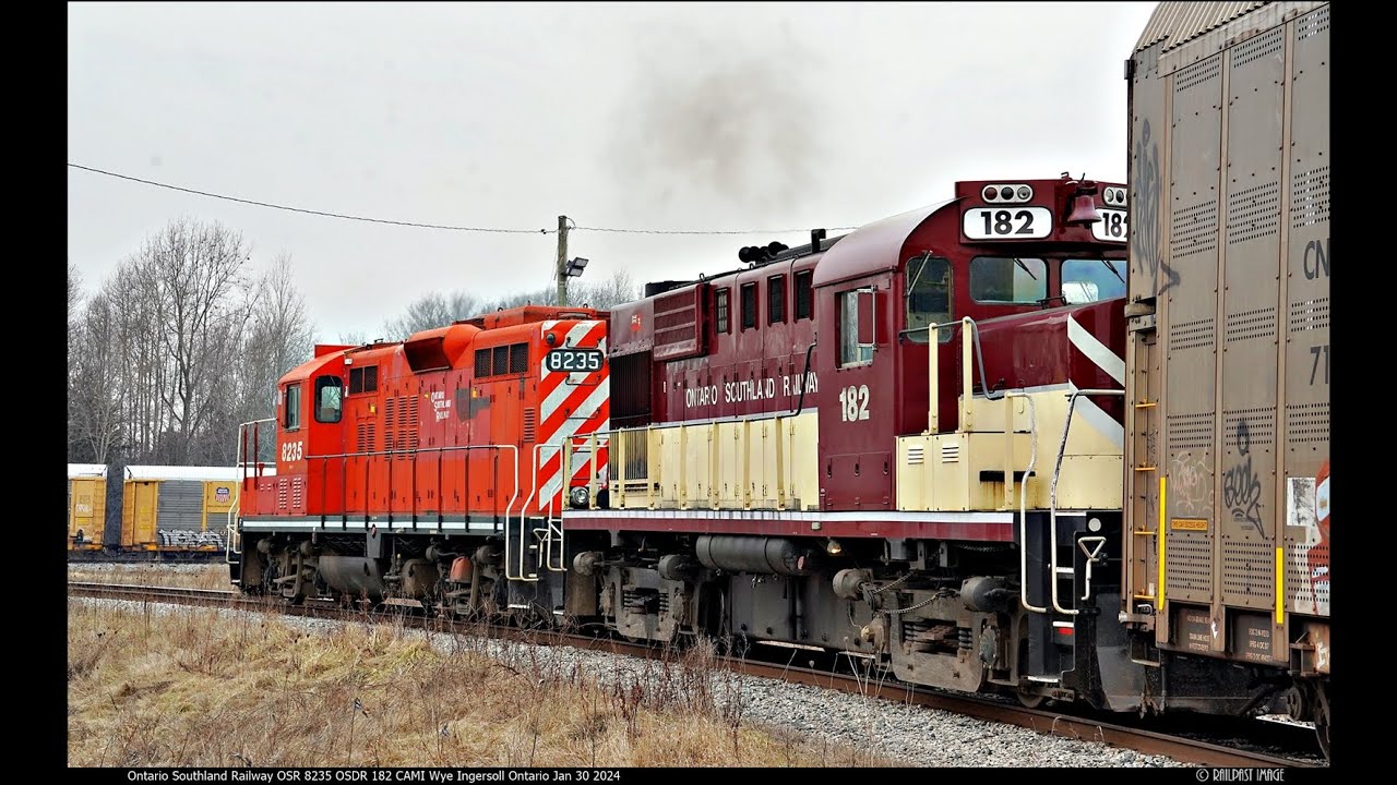 RAILREEL Rack Them Up Ontario Southland Railway OSR 8235 OSR 182 ...