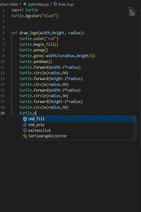 YOUTUBE LOGO USING PYTHON TURTLE#shortvideo #python #cybersecurit #codes #educationalcontent ...