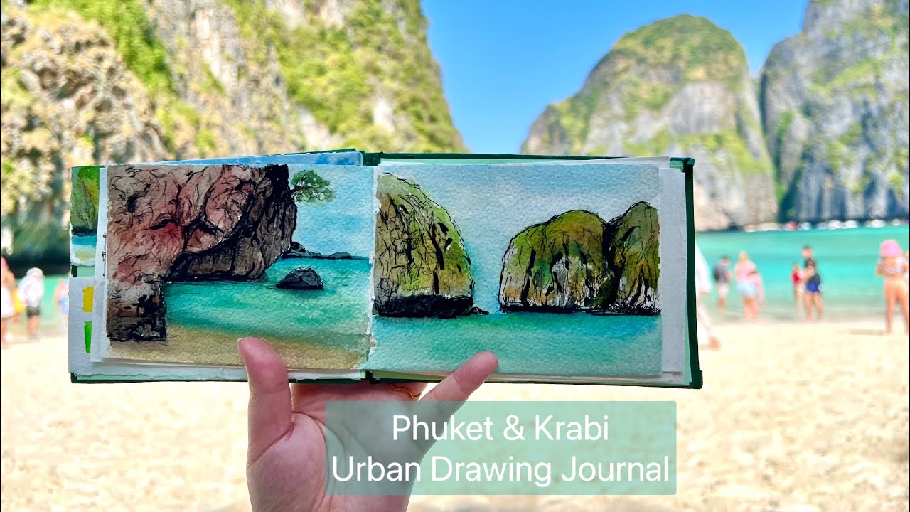 🐠Phuket & Krabi🌴 Urban Drawing Journal - YouTube