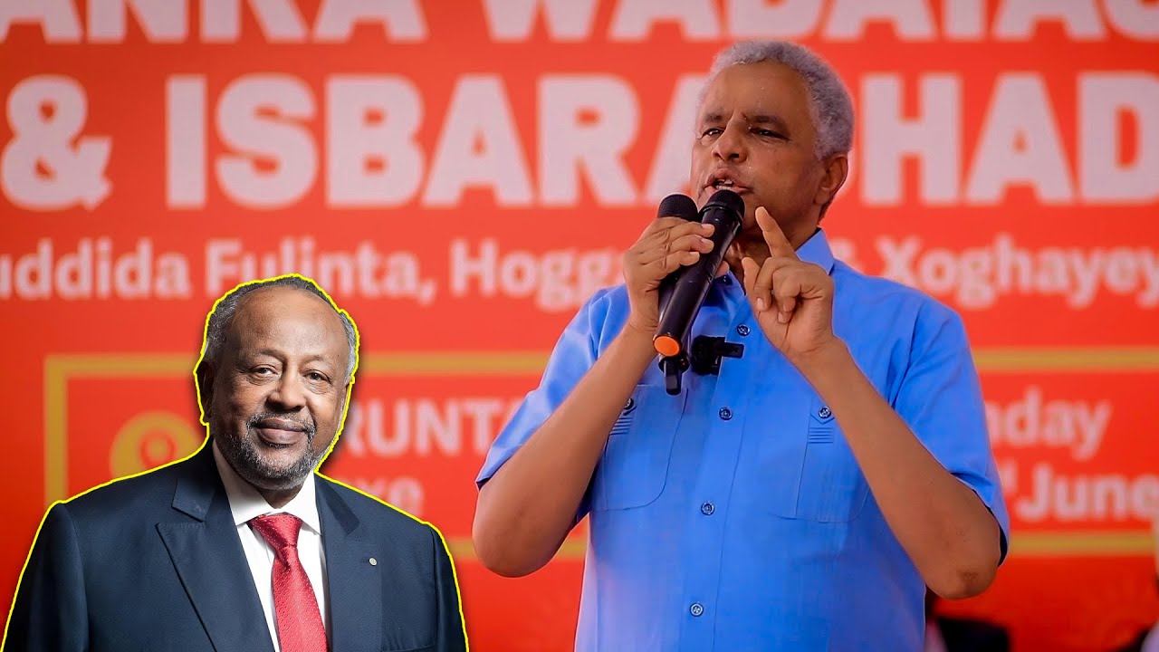 "Dawladda Jabuuti walaalo ayaynu nahay" Maxamuud Xaashi - YouTube