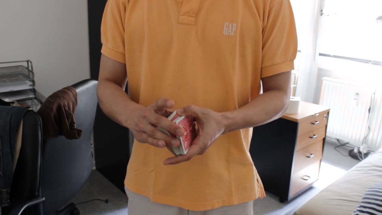 Full deck retention False overhand shuffle by Dan Fishman [Tutorial] - YouTube