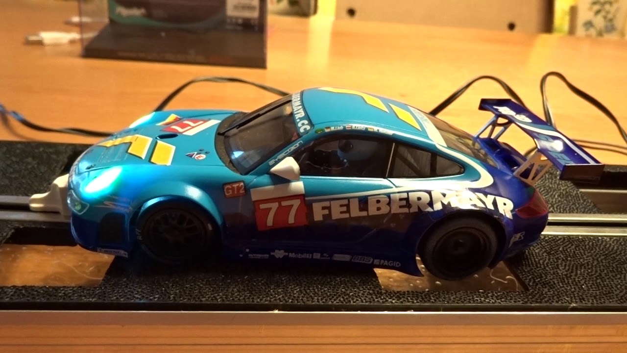 Porsche 997 GT3 RSR FELBERMAYR No. 77 24h Le Mans 2010 - Slot Car Test ...