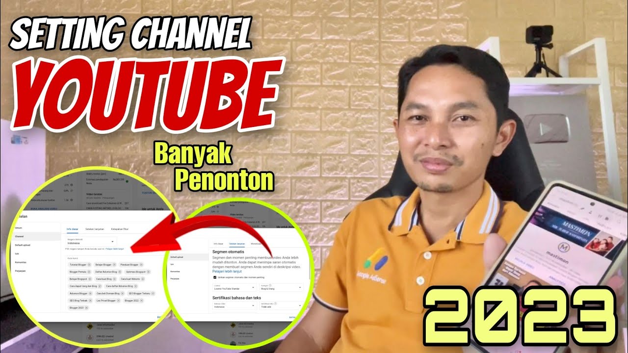 Cara setting Channel Youtube terbaru 2023 banyak Penonton - YouTube