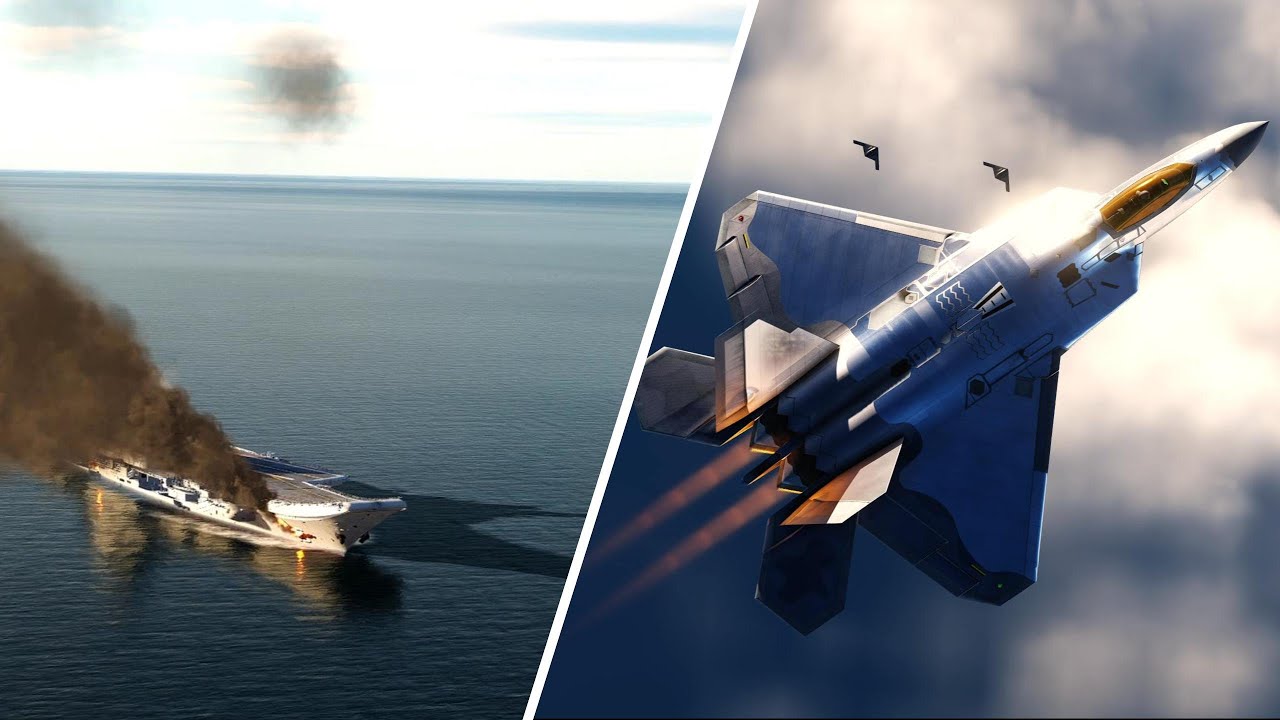 US Bombers Sink Entire Chinese Fleet | US | China | F-22| J-15 | B-21 ...