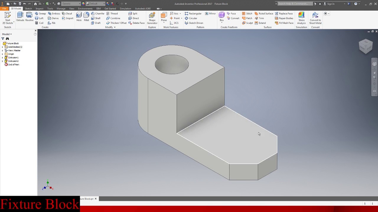 Inventor Packet Fixture Block #1 - YouTube