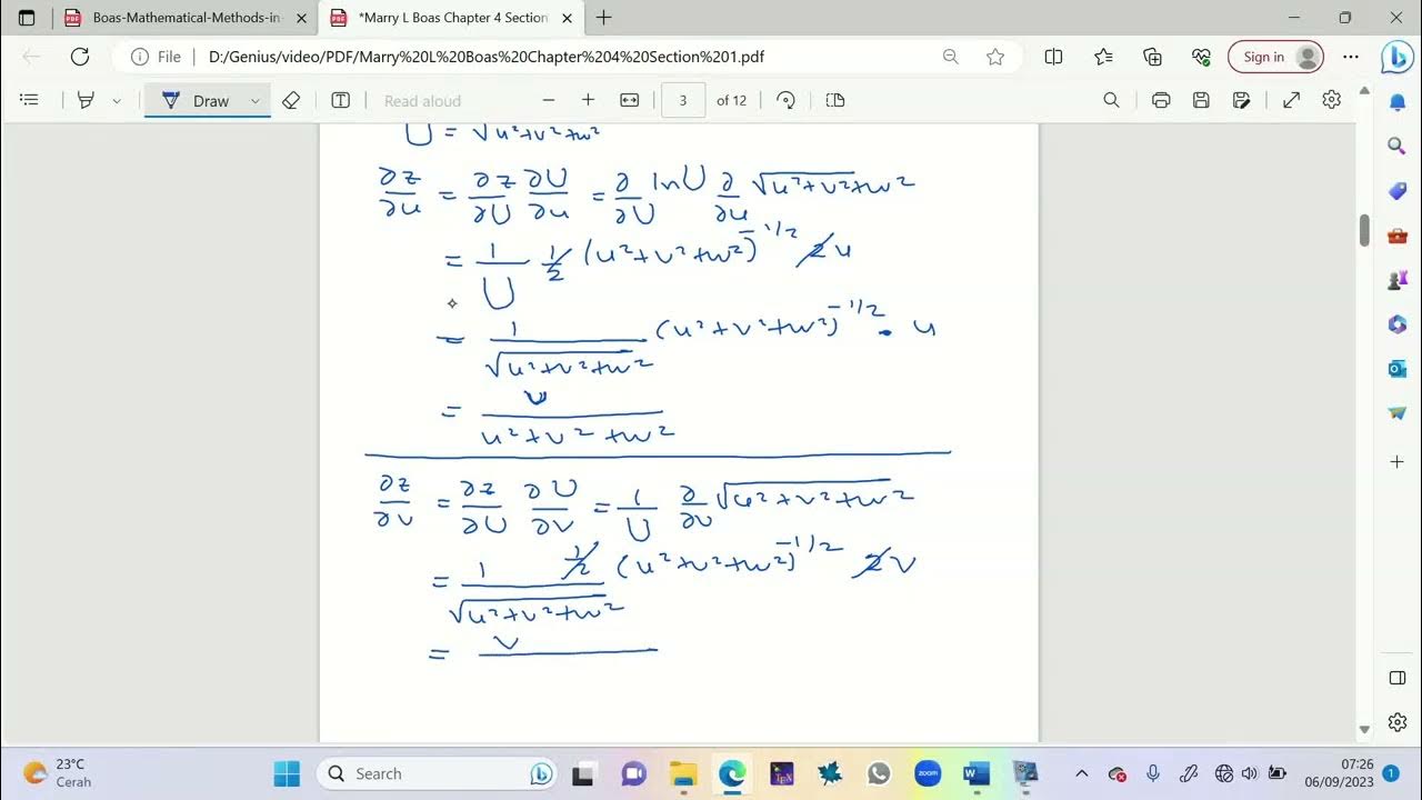 Part 1 Problem Chapter 4 Section 1 Marry L Boas - YouTube