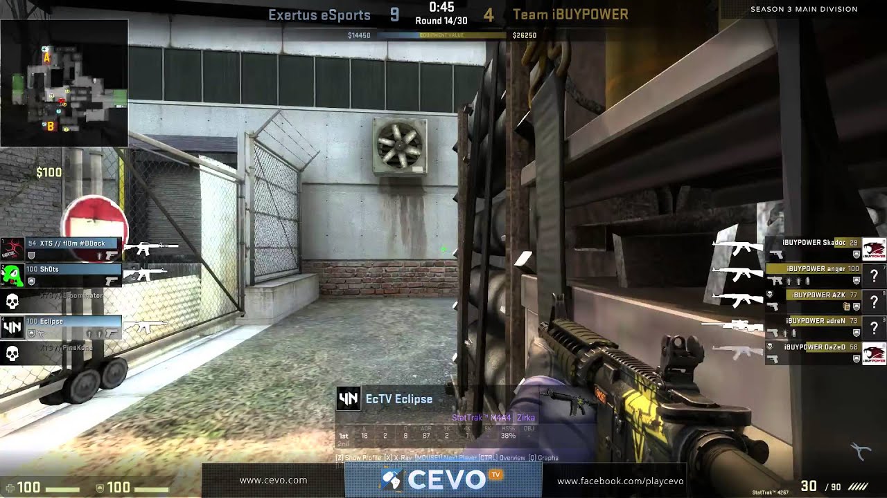 CEVO-Main CS:GO Season 3 Playoffs LB Finals: iBUYPOWER vs. Exertus on ...