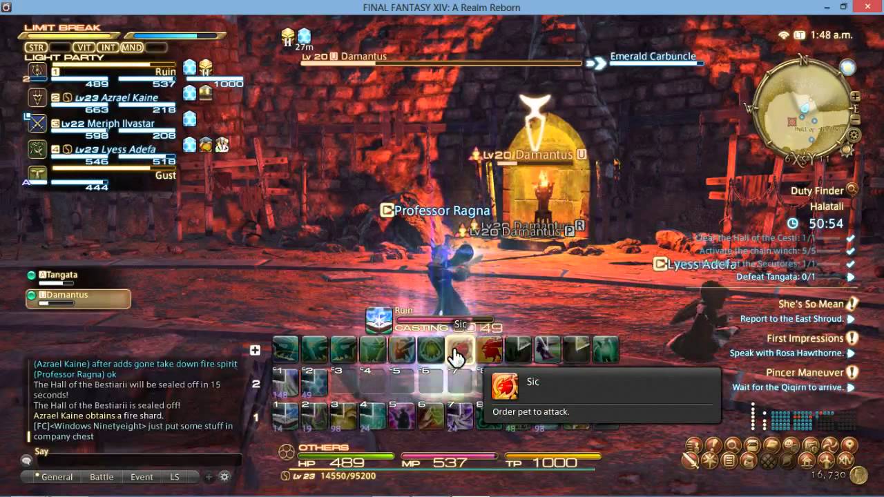 FFXIV:ARR - Halatali Dungeon Boss Battle 3/3 - YouTube