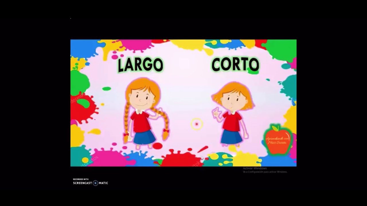 Adjetivos calificativos largo - corto - YouTube