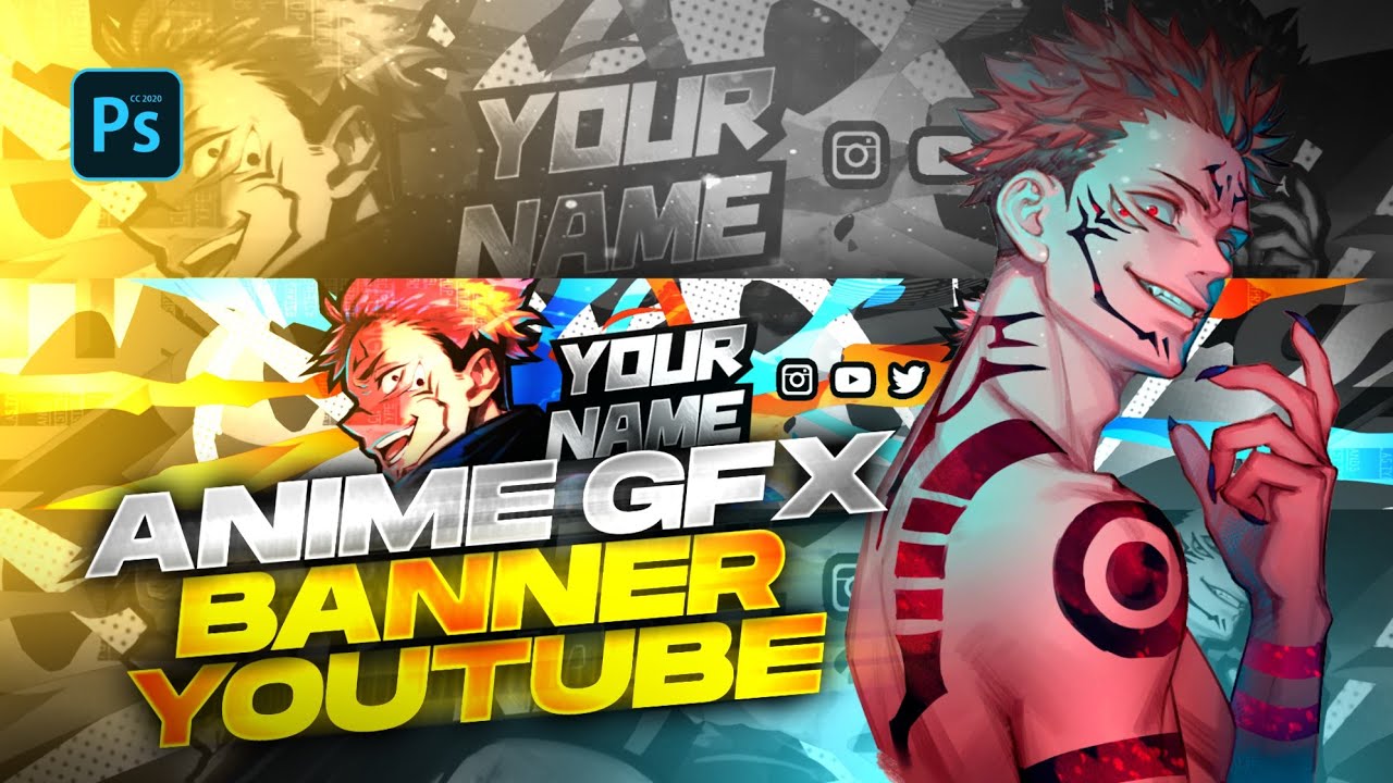 Tutorial Anime YouTube Banner Brush Style - Photoshop Touch Android ...