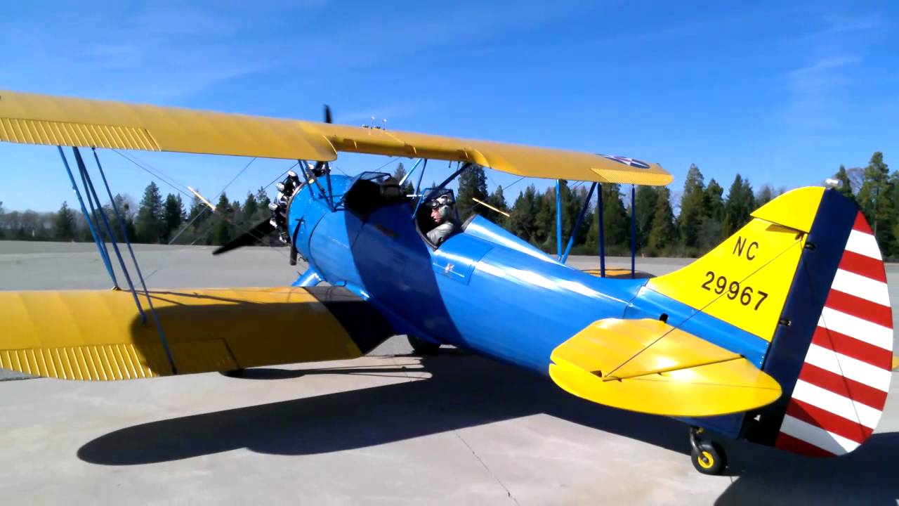 Waco UPF-7 Biplane Nevada County Airport Grass Valley CA. - YouTube