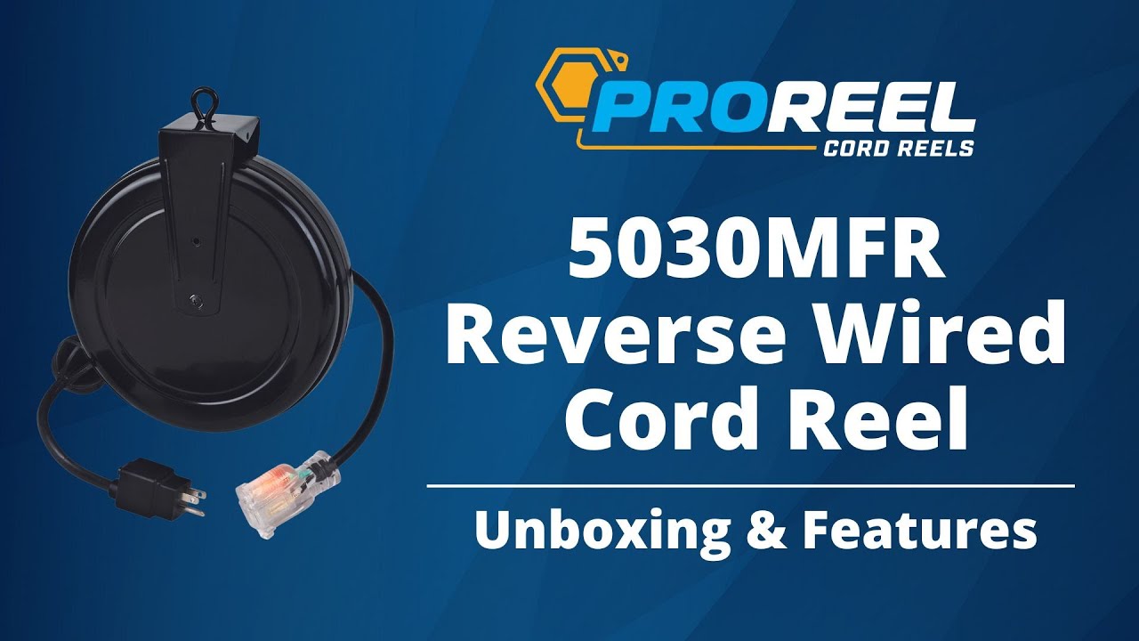 ProReel 30ft Reverse Wired Retractable Cord Reel - Alert 5030MFR ...