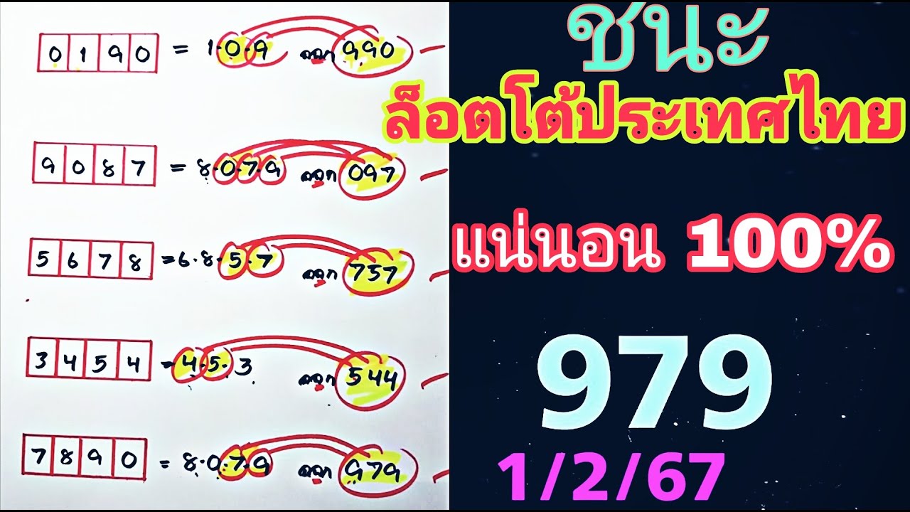 The source of the lucky numbers!! 979 the formula to calculate all 3 ...