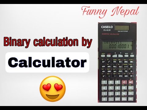 Binary calculation by Calculator Addition Subtraction multiplication ...