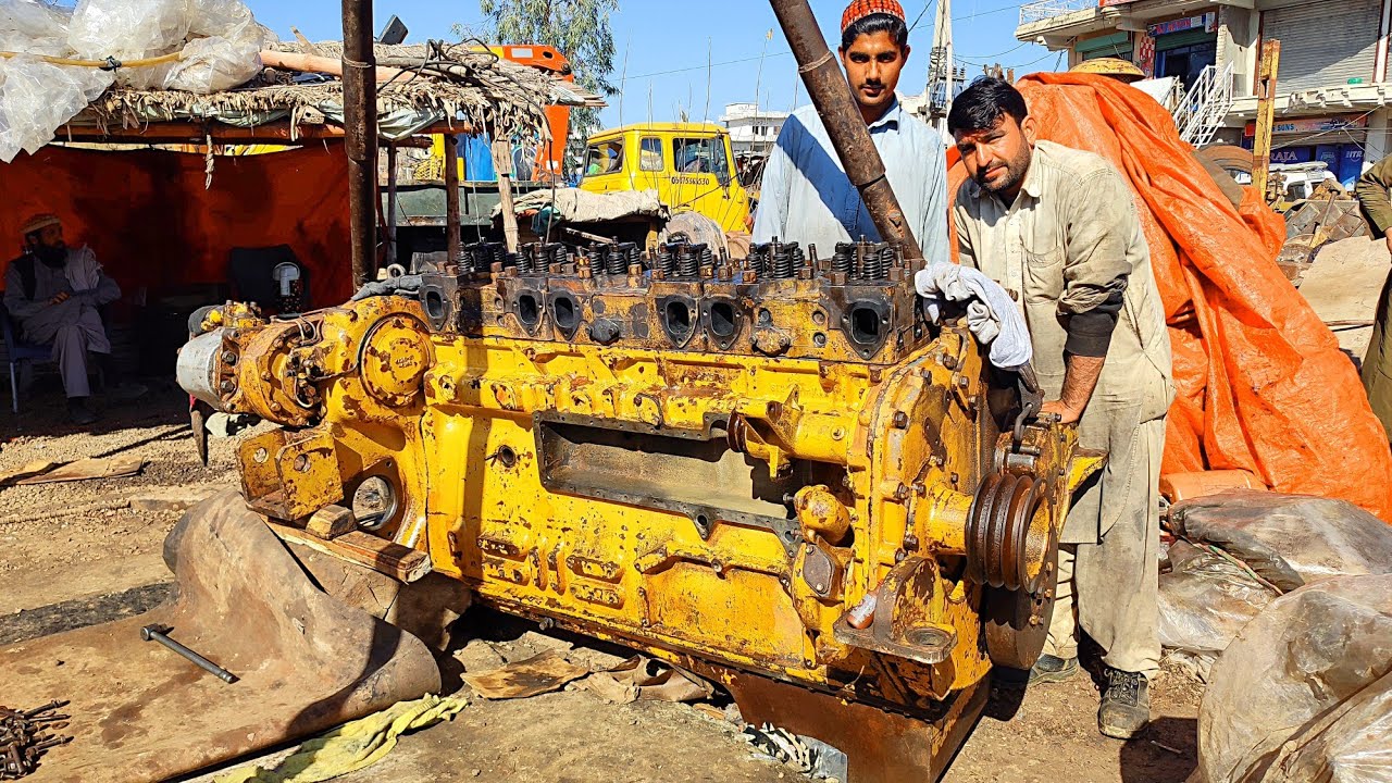 Expert Mechanics Completely Rebuild Komatsu D155 Dozer Engine || The ...