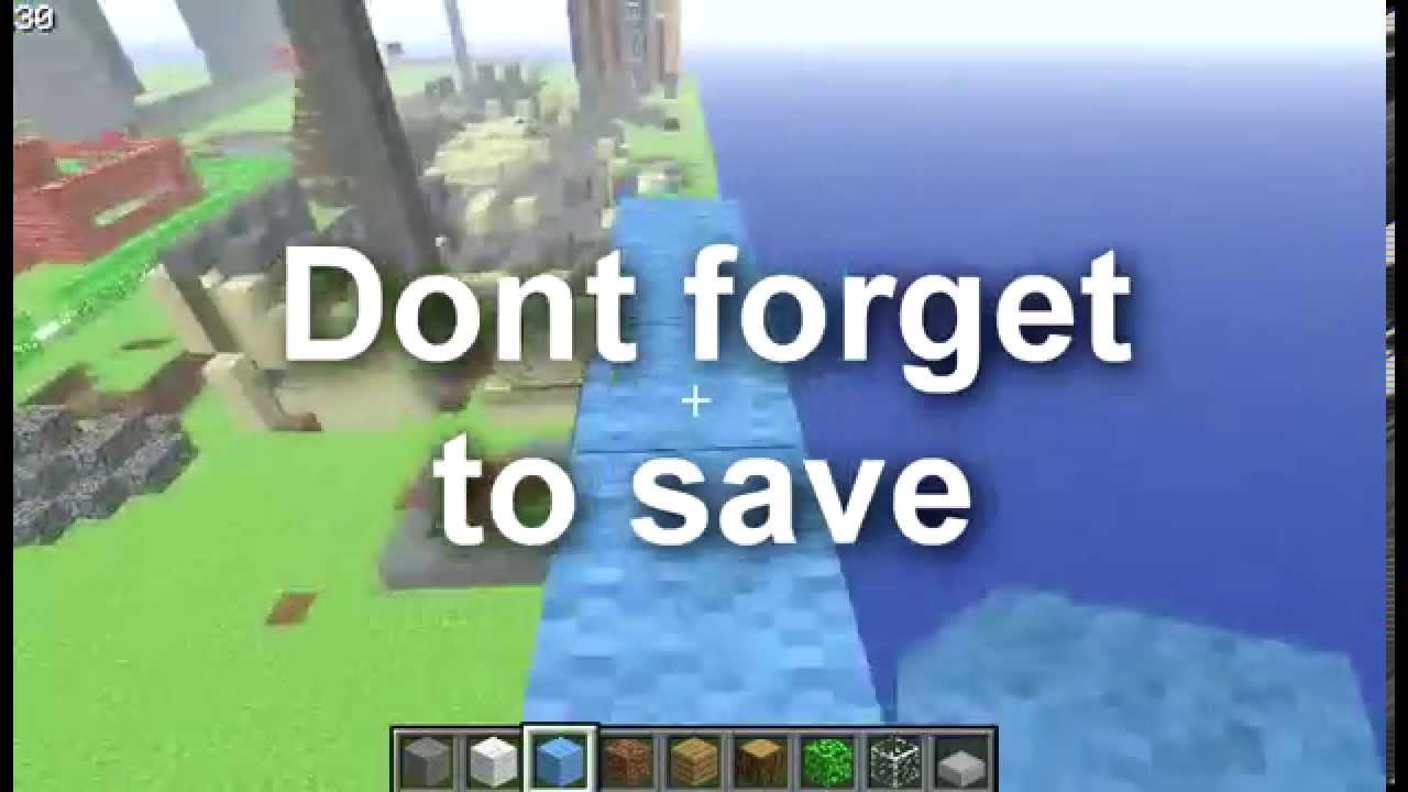 Minecraft: How to make a greek flag - YouTube